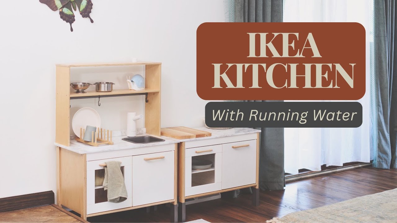 DIY Ikea Play Kitchen with Running Water - YouTube