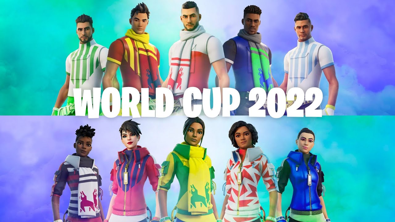TOUS LES SKINS ET LES PAYS POUR LA COUPE DU MONDE 2022 ! (FORTNITE NEWS ...