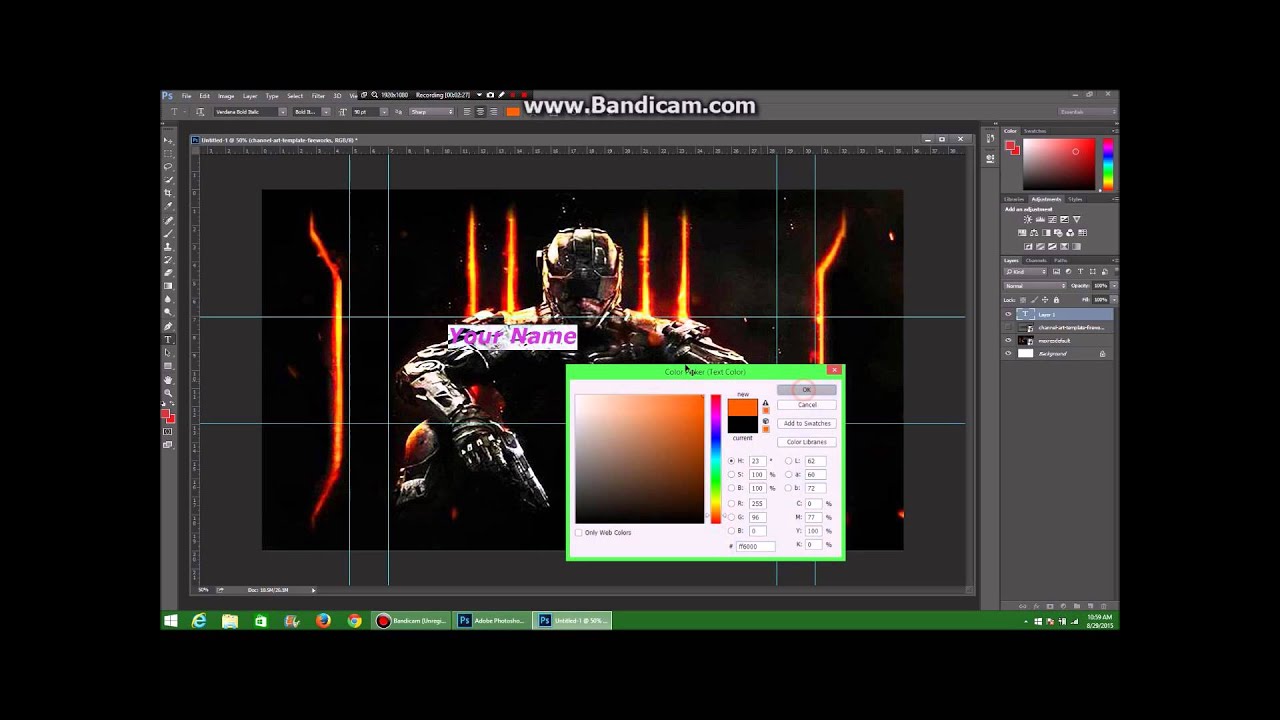 Free BO3 Youtube Banner Template PSD - YouTube