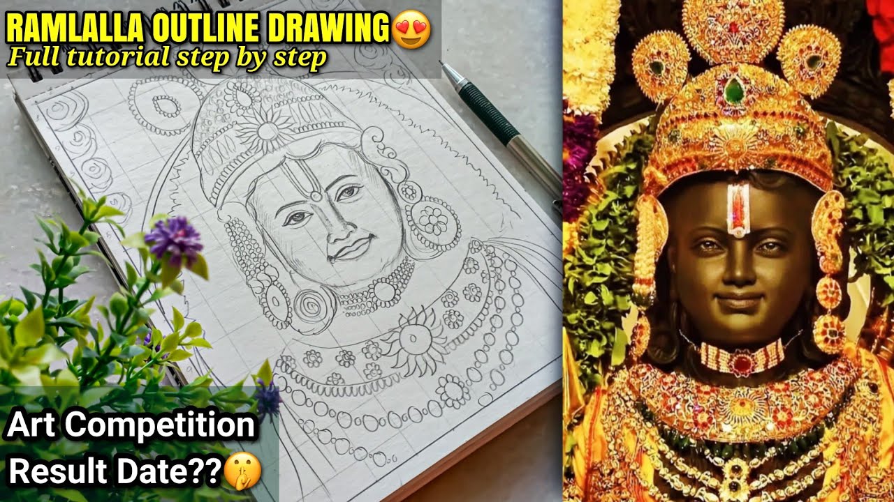RAMLALLA OUTLINE DRAWING 🚩🙏🏻|| Art Competition Result Date! || The Arts ...
