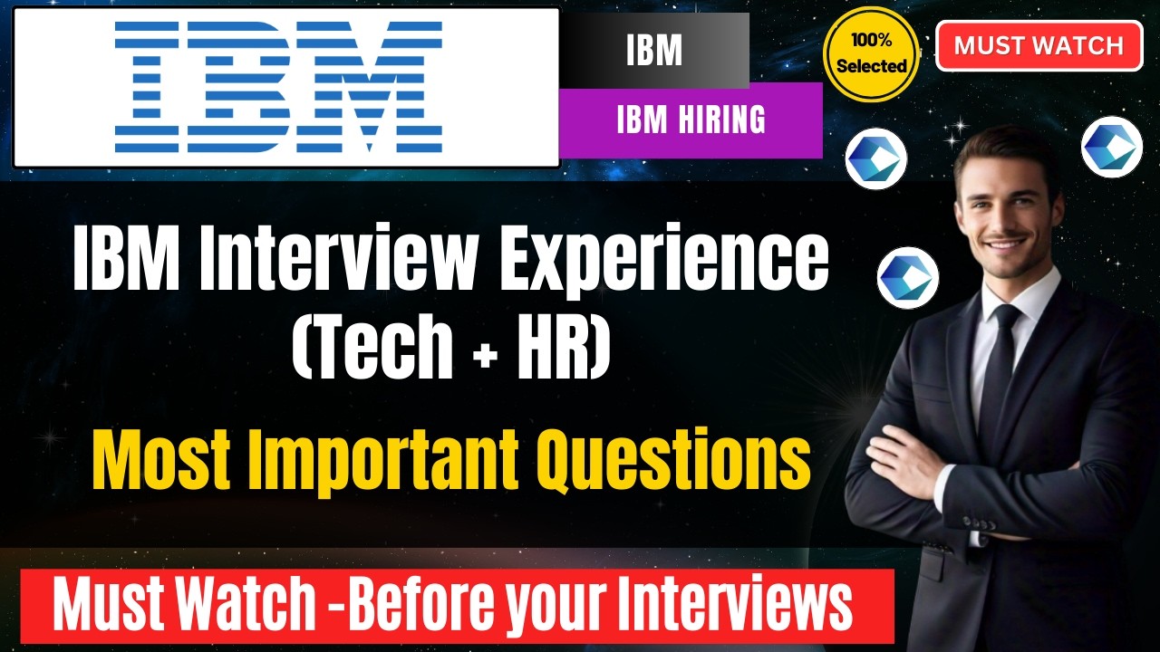 🔥IBM Interview Experience | IBM Interview Technical + HR Questions ...