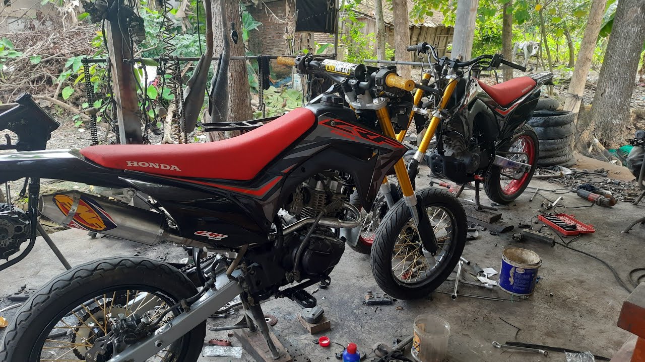 modif megapro mono simpel jadi crf kw super# - YouTube