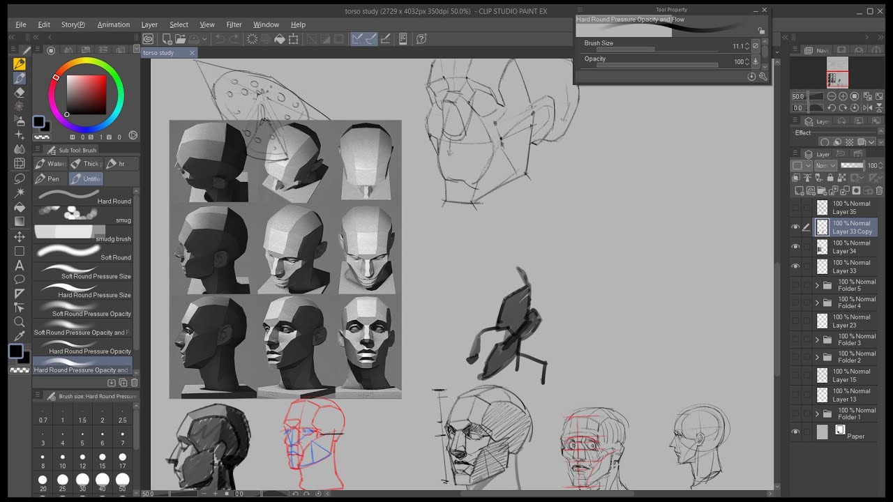 Deawing anime face because I forgot how to draw - YouTube