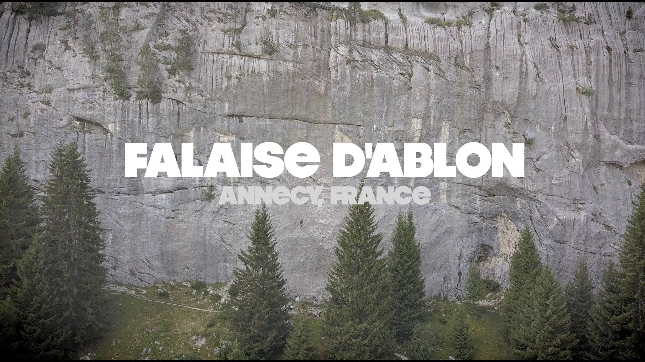 Climbing on Falaise d'ablon Annecy, France - YouTube