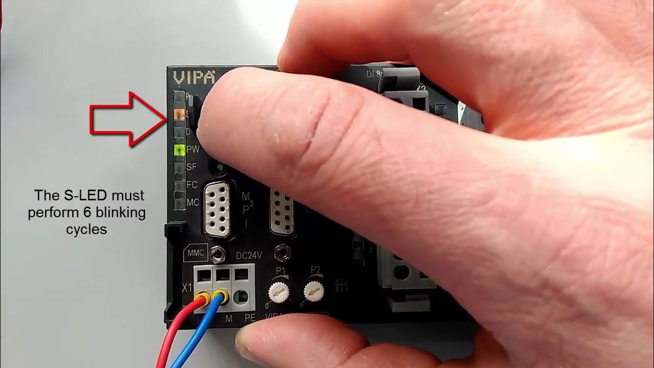 VIPA 100V factory reset - YouTube