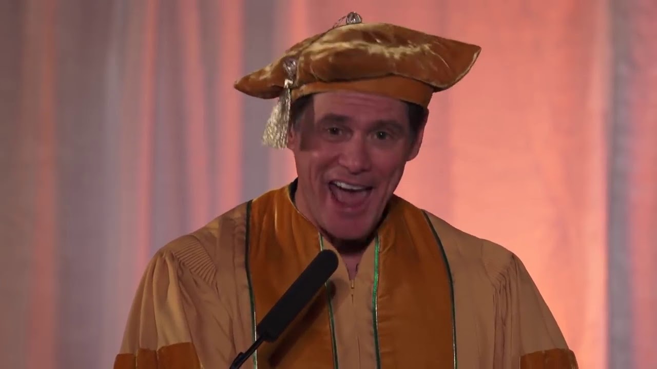 Clean Jim Carrey Speech at 2017 Graduuation. He was honored with a ...