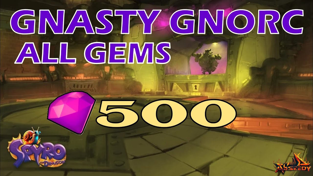 Gnasty Gnorc - 500 Gems - Spyro the Dragon - YouTube