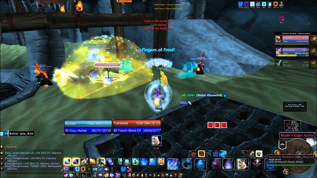 The Crit Cast - WoW Patch 4.3 3v3 Arena Matches - YouTube