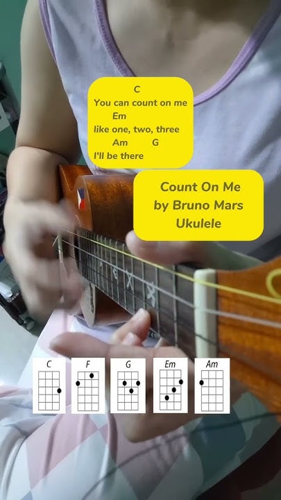 Count On Me by Bruno Mars - Ukulele #ukulele - YouTube