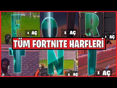 FORTNITE TÜM GİZLİ HARFLER - Yükleme Ekranlarındaki Gizli Harfleri Bul (F-O-R-T-N-I)