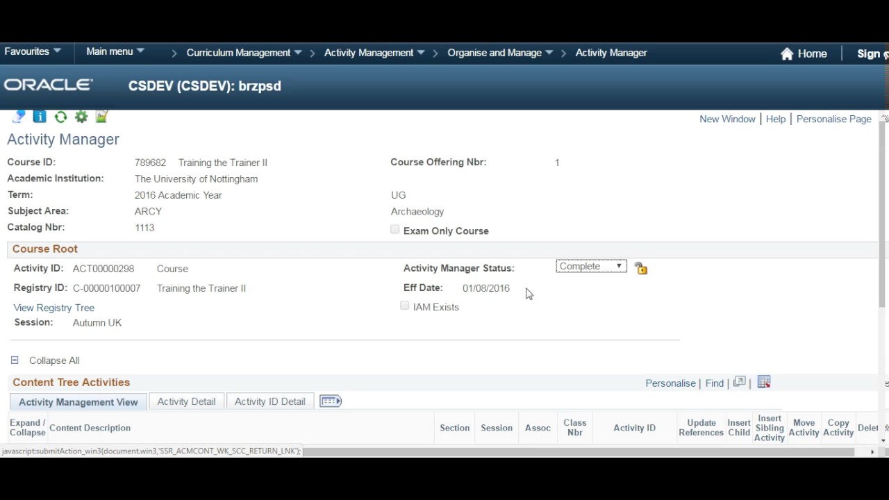 AM Step 3: Managing Activities - YouTube