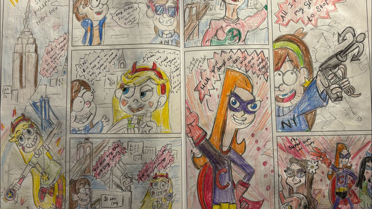 Done some more pages of ‘The Adventures of Mable Pines’ comic - YouTube