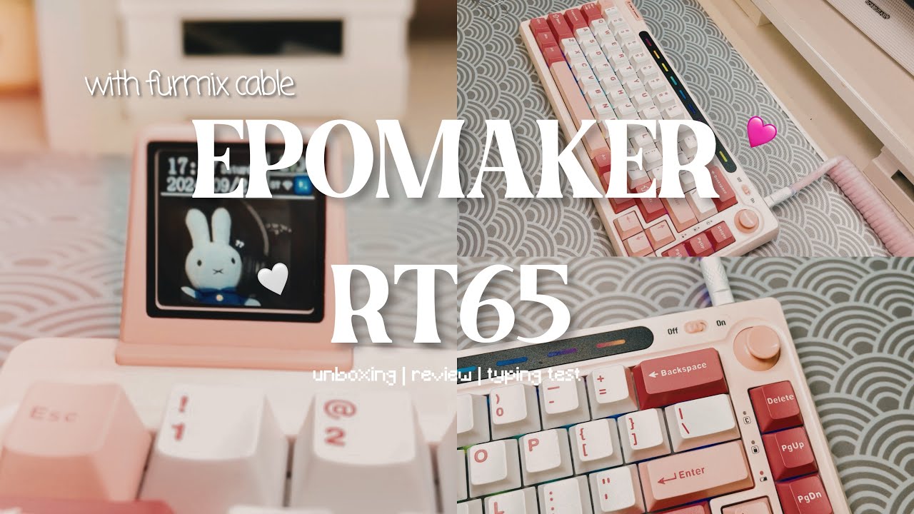 EPOMAKER RT65 keyboard & FurMix coiled cable | 67 keys with mini ...