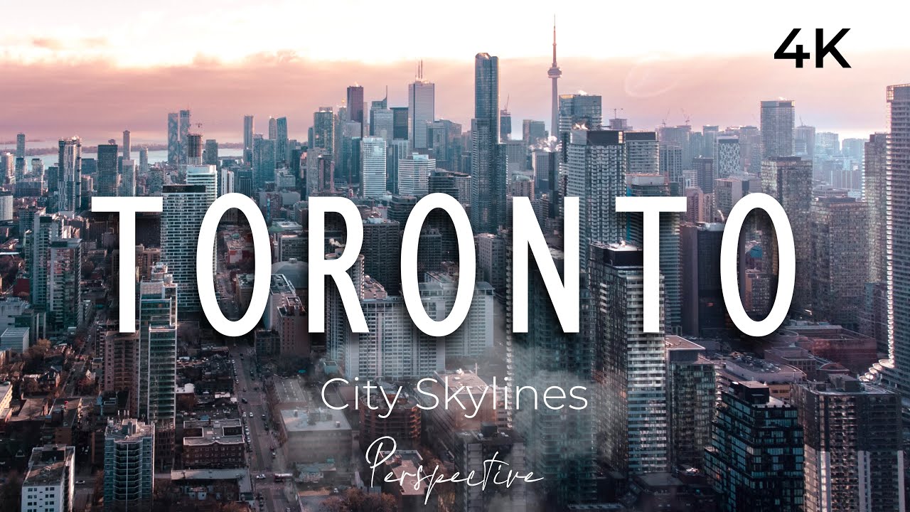 Toronto City Skyline - Amazing Views of City Landscape - 4K Quality ...