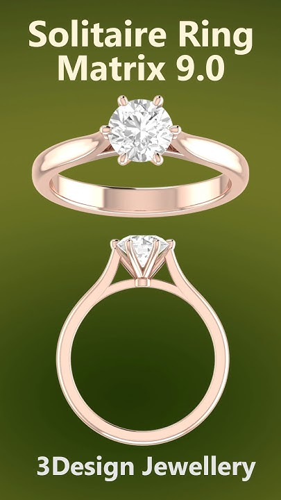 ||🔷How to Make Solitaire Ring 🔷|| Matrix9 || Rhino 3D || Jewellery Cad Design || Tutorial - YouTube