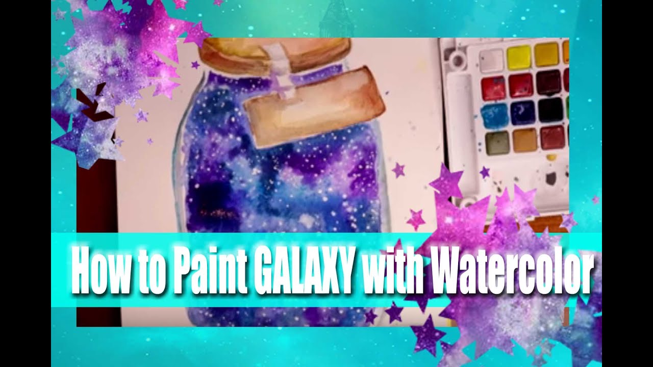 How to PAINT a GALAXY with Watercolor (RECAP) - @dramaticparrot - YouTube