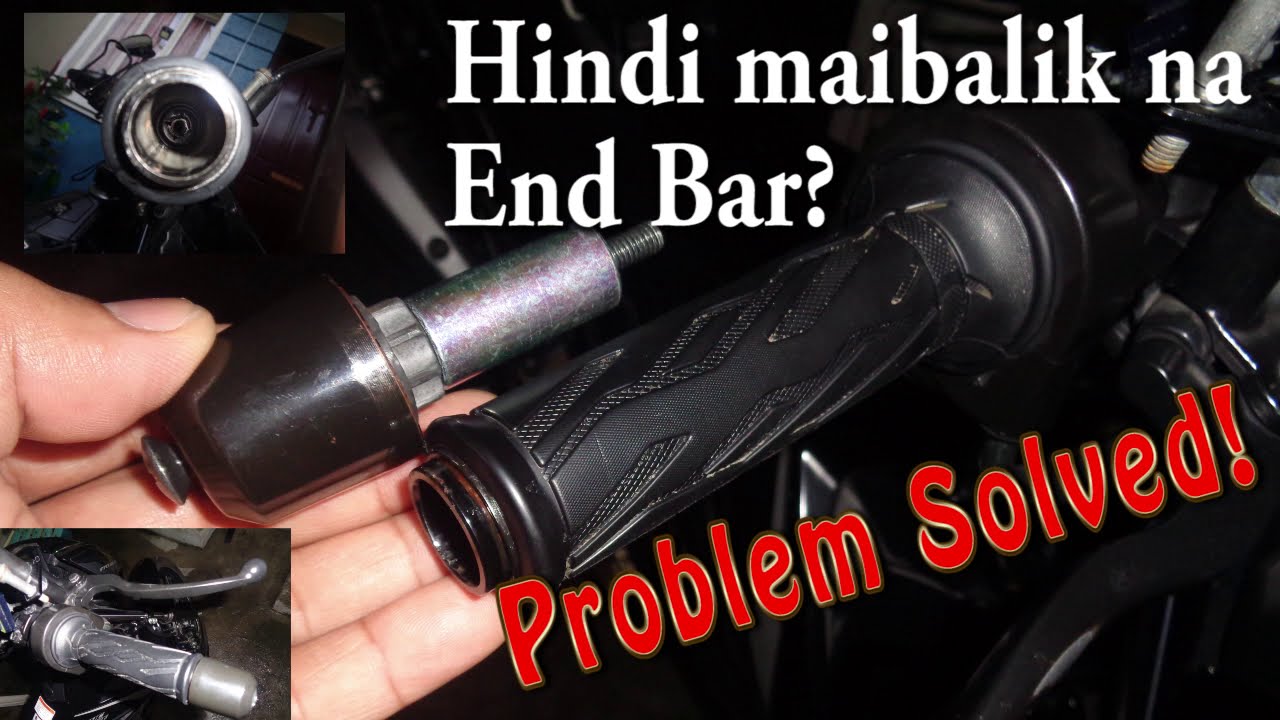 Handle Bar Ends-How to Install on Motorcycle | Di Maibalik na Handle ...