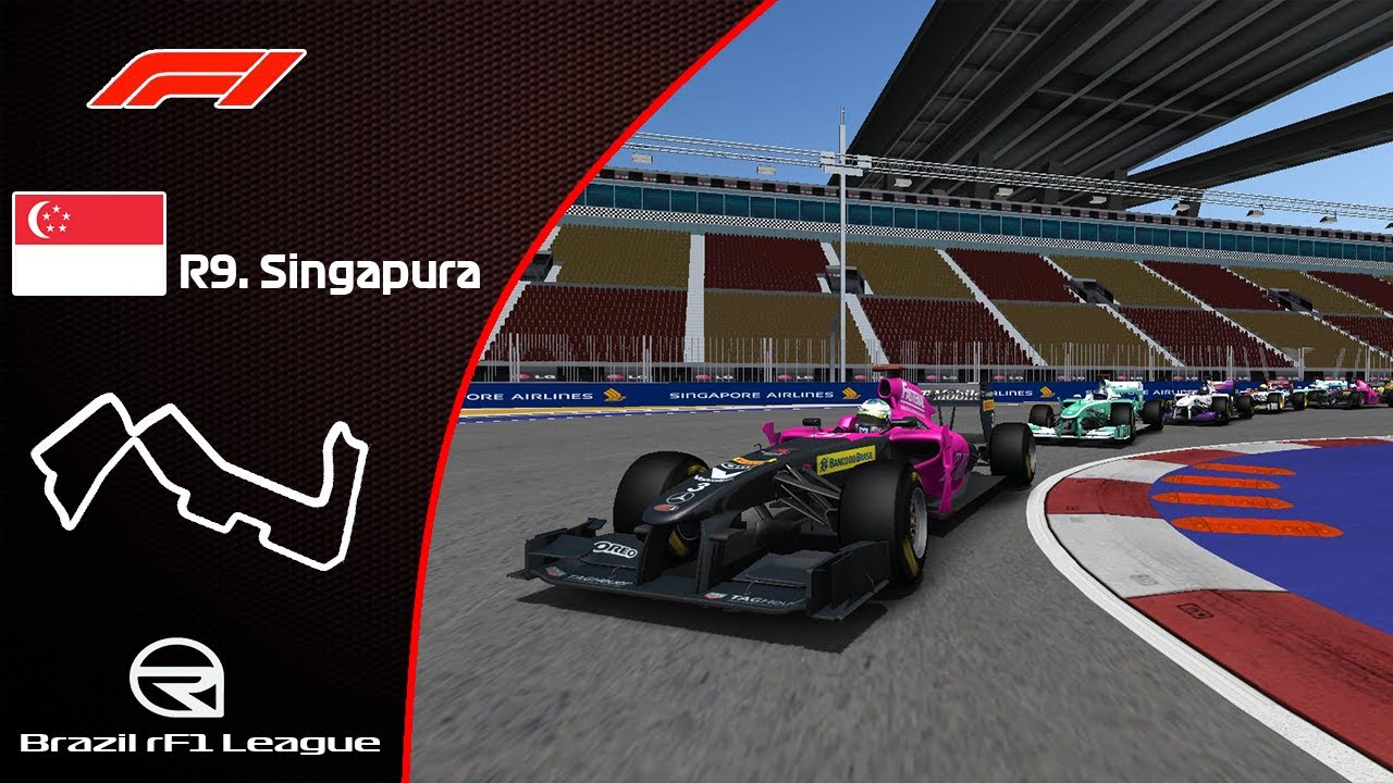 Brazil rF1 League: Formula 1 - R9 - GP DE SINGAPURA - AO VIVO - YouTube