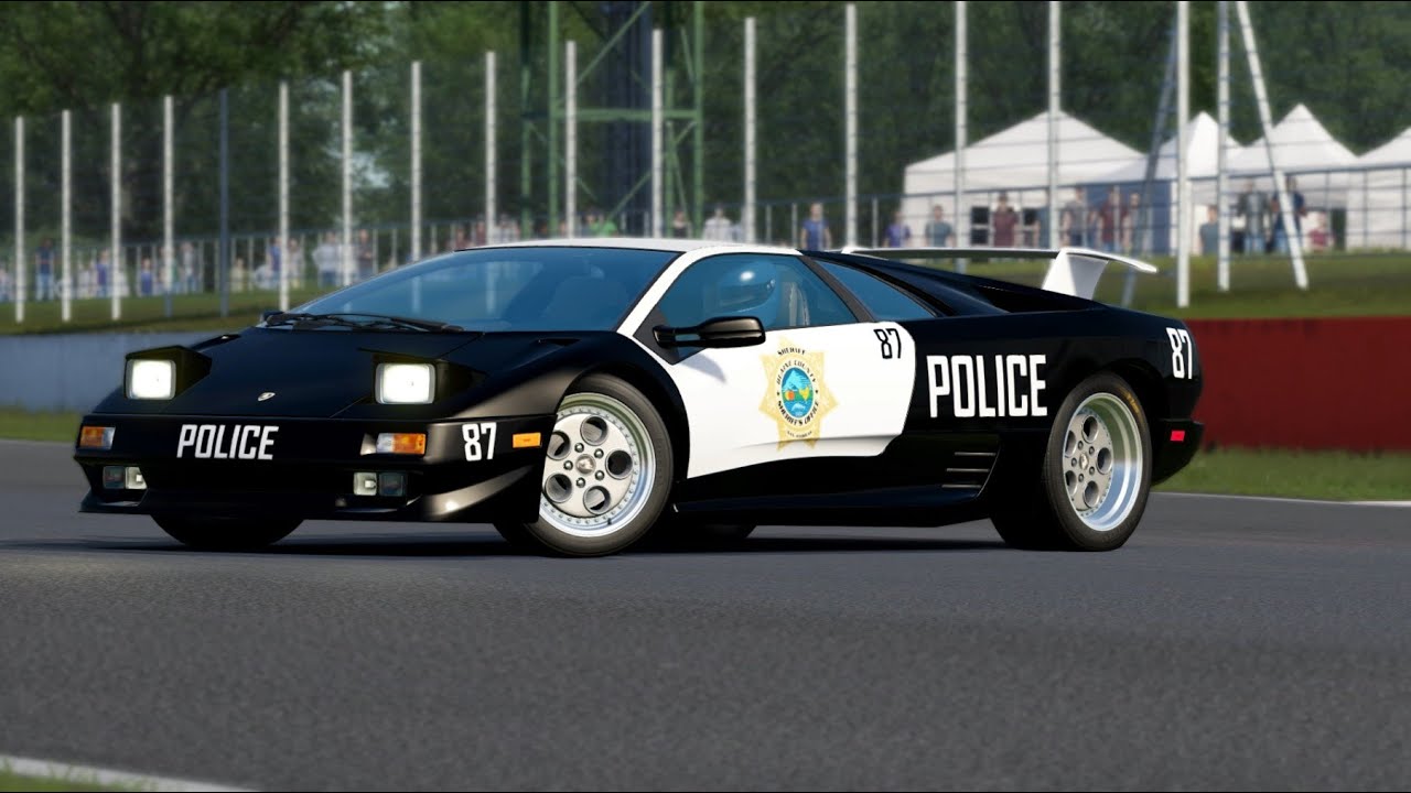 Police Lamborghini Diablo VT '95 Top Gear Testing - YouTube