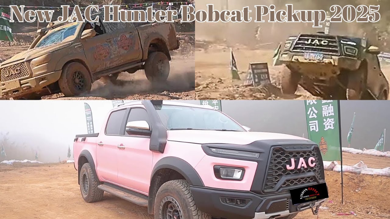 Close-Up Details and Off-Road Test Drive | JAC Hunter Bobcat Pickup ...