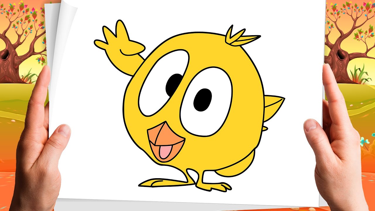 COMO DESENHAR CHICKY - PINTANDO E COLORINDO - YouTube