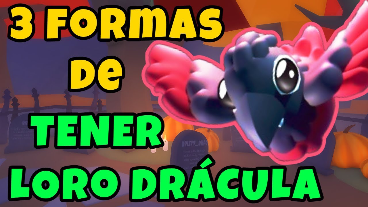 3 FORMAS de CONSEGUIR LORO DRÁCULA LEGENDARIO🎃 Halloween Adopt Me ...