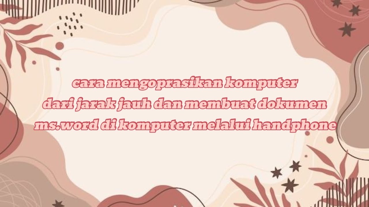 MENGENDALIKAN KOMPUTER DARI HP MENGGUNAKAN APLIKASI TEAMVIEWER |UTS ...