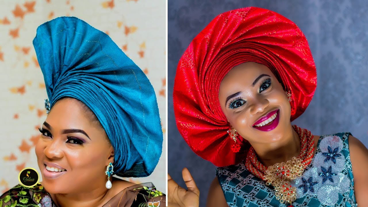 How to tie ABEBE FAN GELE WITH SEGO SCARF (the Easier Method) - YouTube