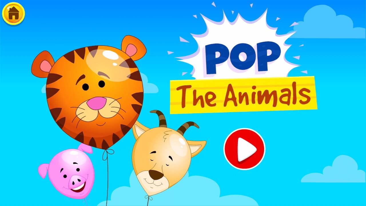 Learn Animal sounds| Popping Animals| KidloLand Games - YouTube