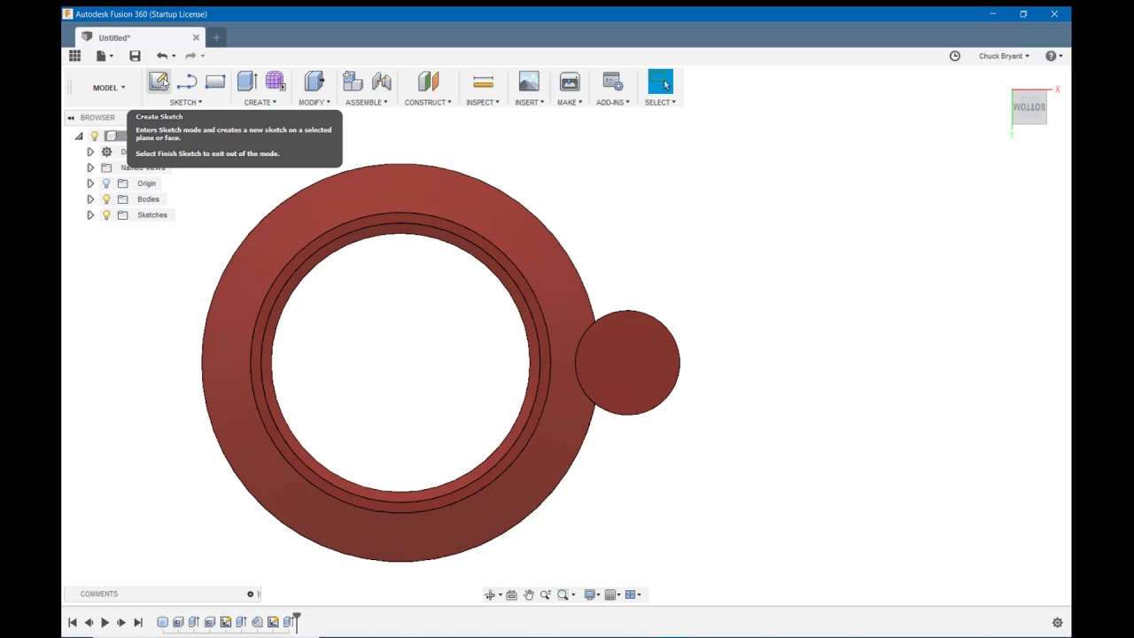 Fusion 360 tutorial- beginners level - insulated cup holder part 2 ...