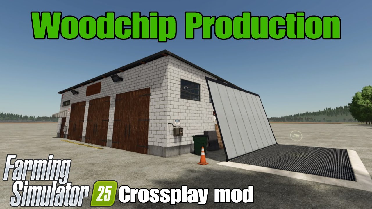 Woodchip Production / FS25 crossplay mod - YouTube