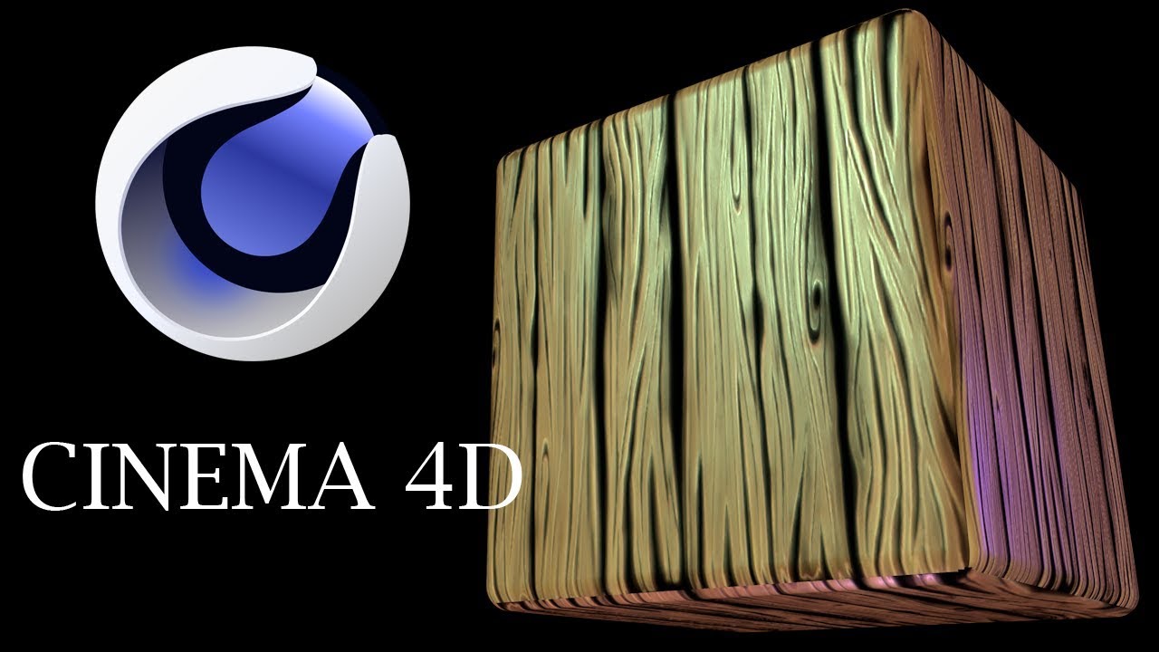 Cinema 4D - Wood Cartoon Material - YouTube