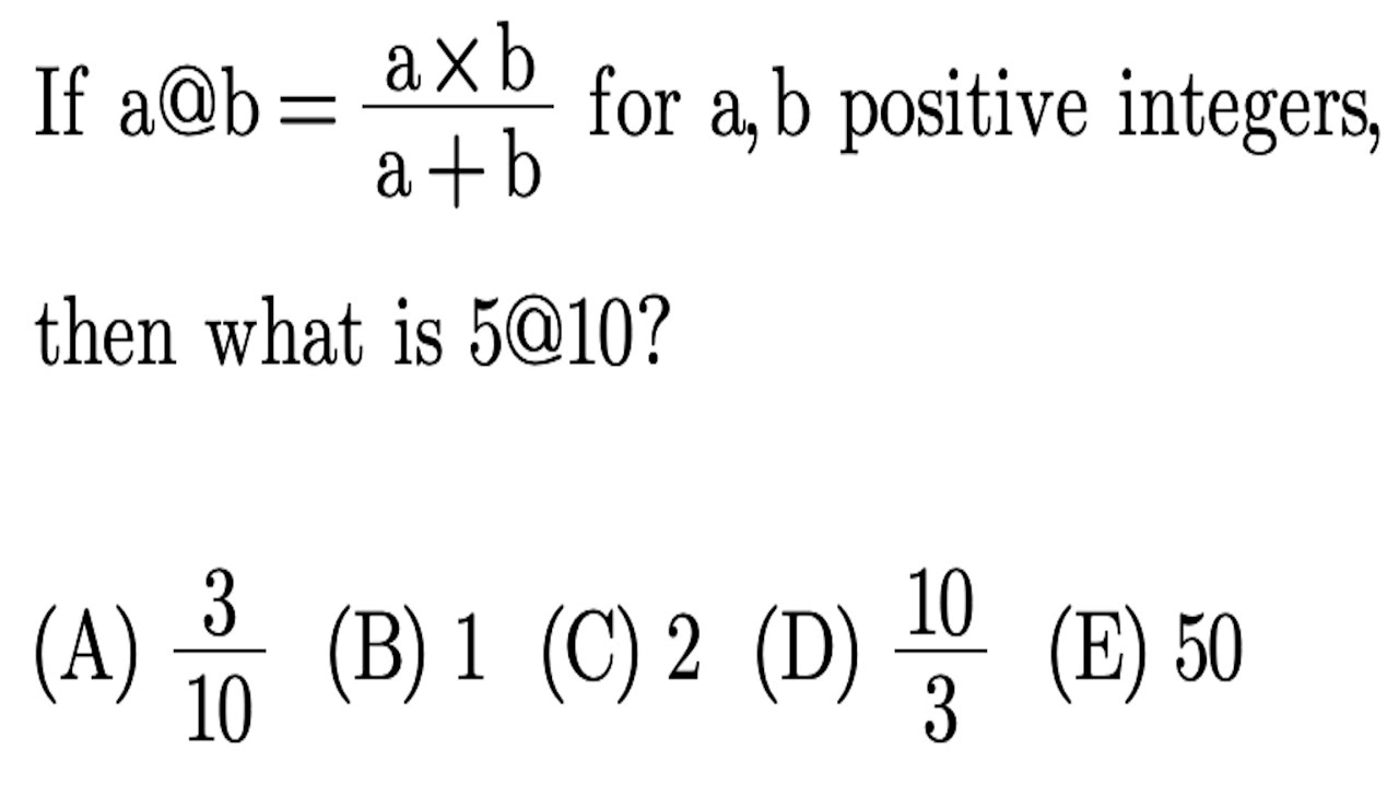 American Math Competition | 8th Grade | 2010 Problem 2 - YouTube