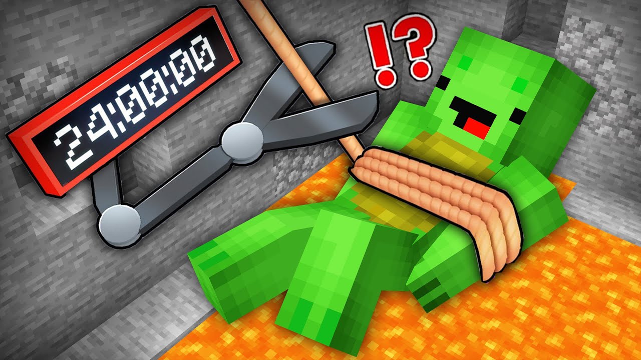24 HOURS to Save Mikey in Minecraft! (Maizen Mazien Mizen) - YouTube