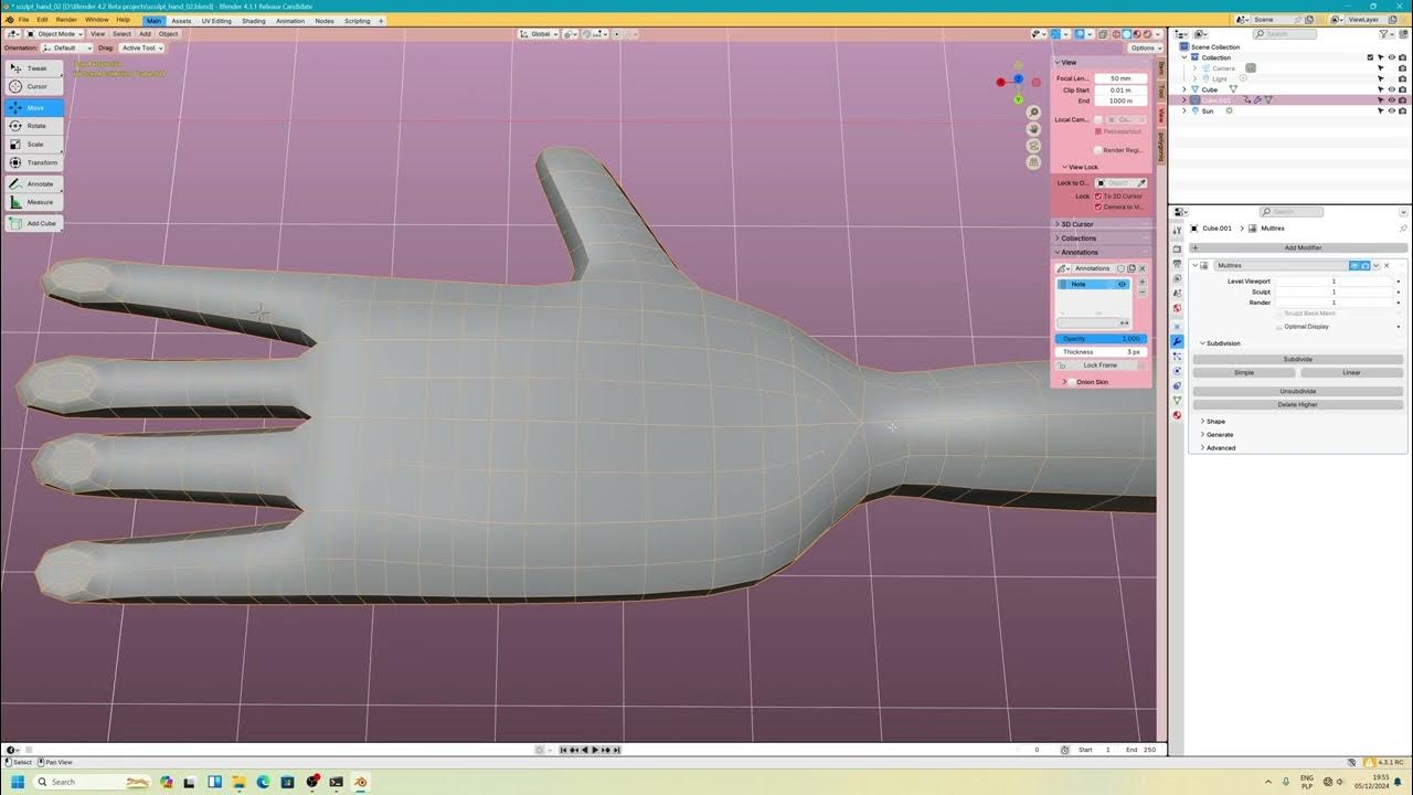 Blender,Bforartists - How to (PROPERLY) - use multiresolution modifier - tutorial EN (2024 ...