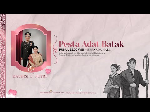 Live Pesta Adat Batak Davinsi & Putri