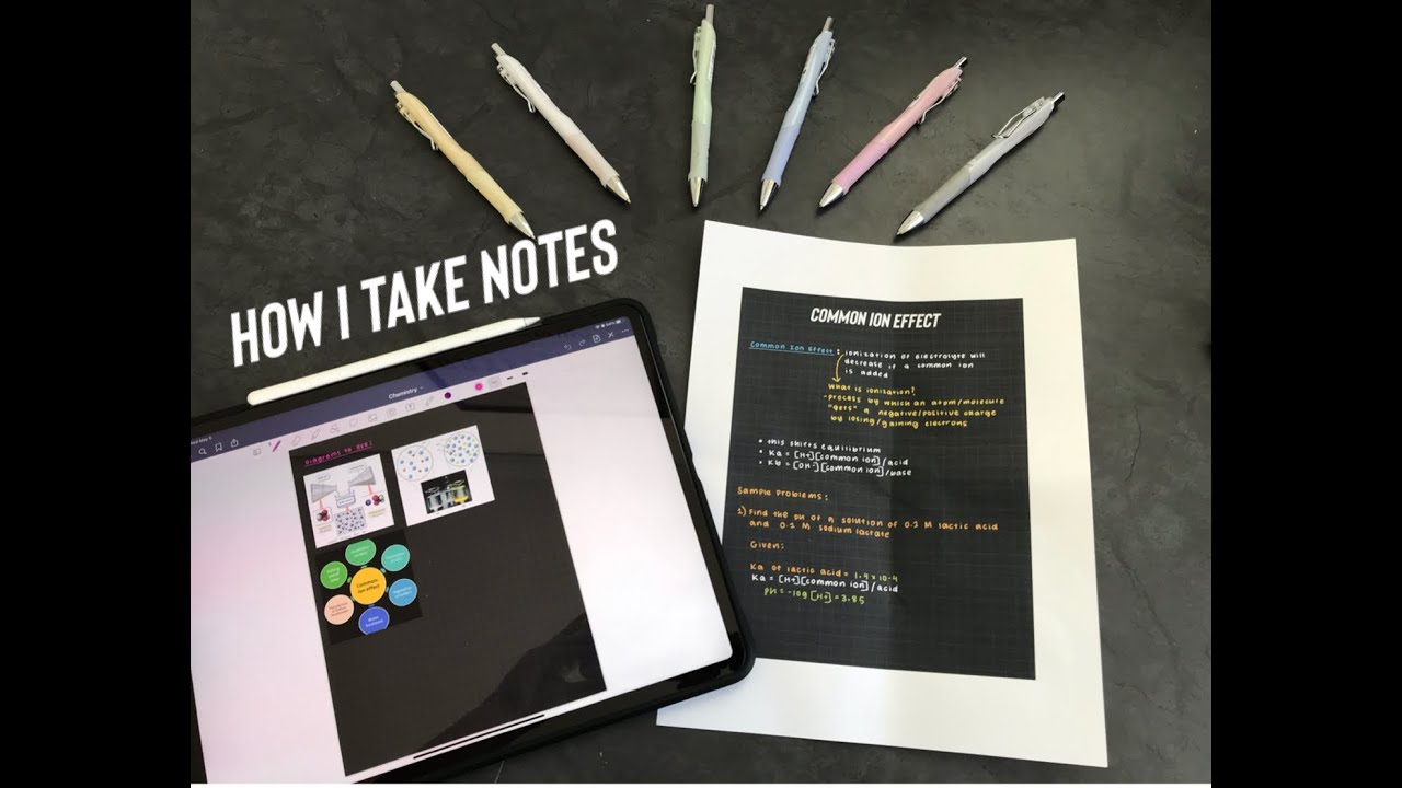 How I Take Notes!! | Average Person Edition | Study Sprit - YouTube