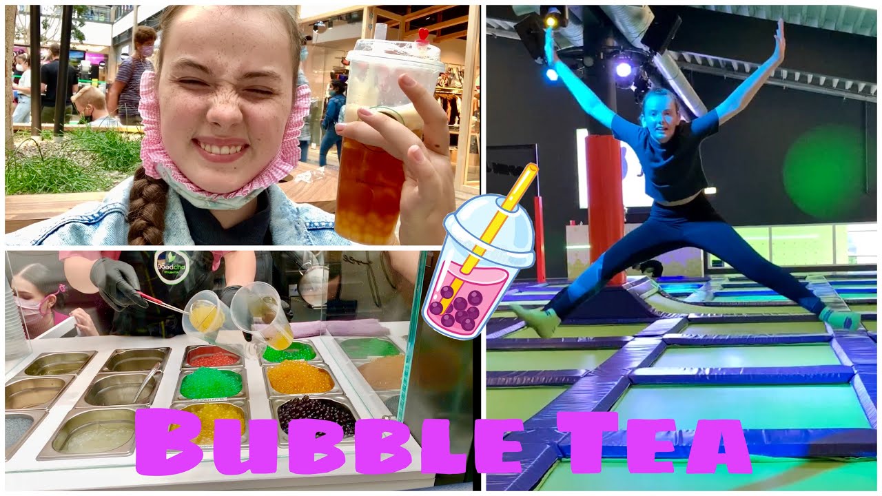 Bubble Tea 🥤 Centro Haul 🛍️ und Trampolin springen mit Haley 💗 Johanna ...
