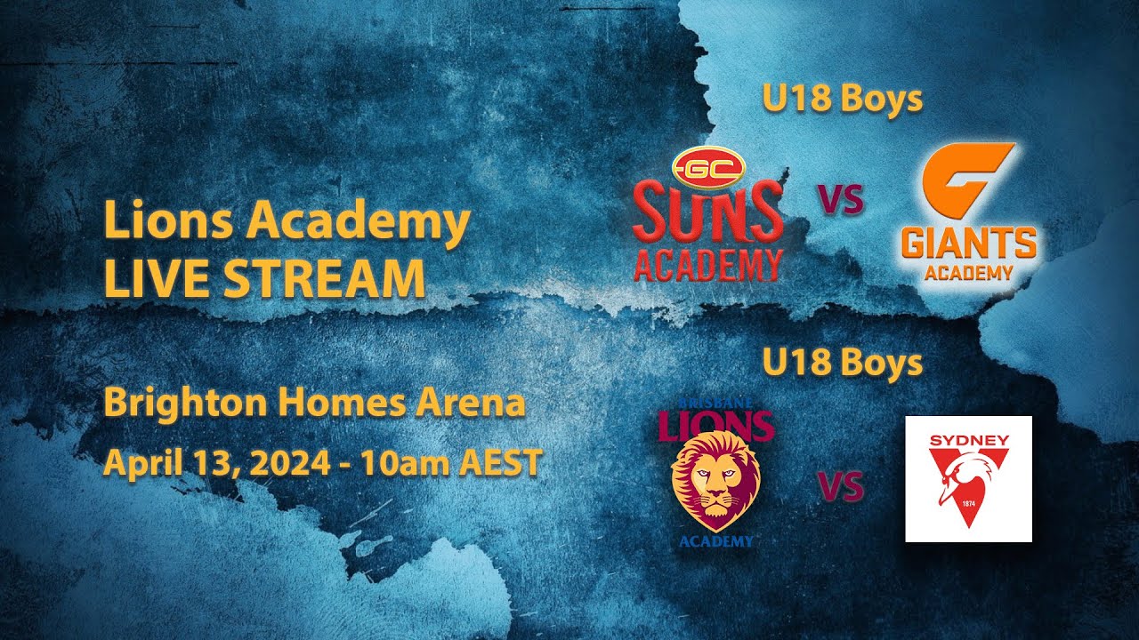 Lions Academy LIVE STREAM - 13th April 2024 - Doubleheader - YouTube