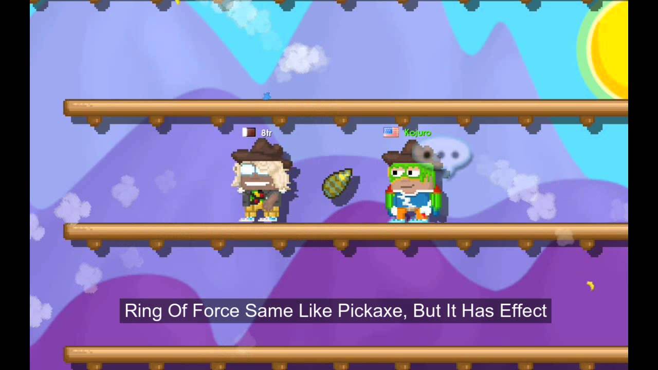 Growtopia - Different Between Laser And Pickaxe - YouTube