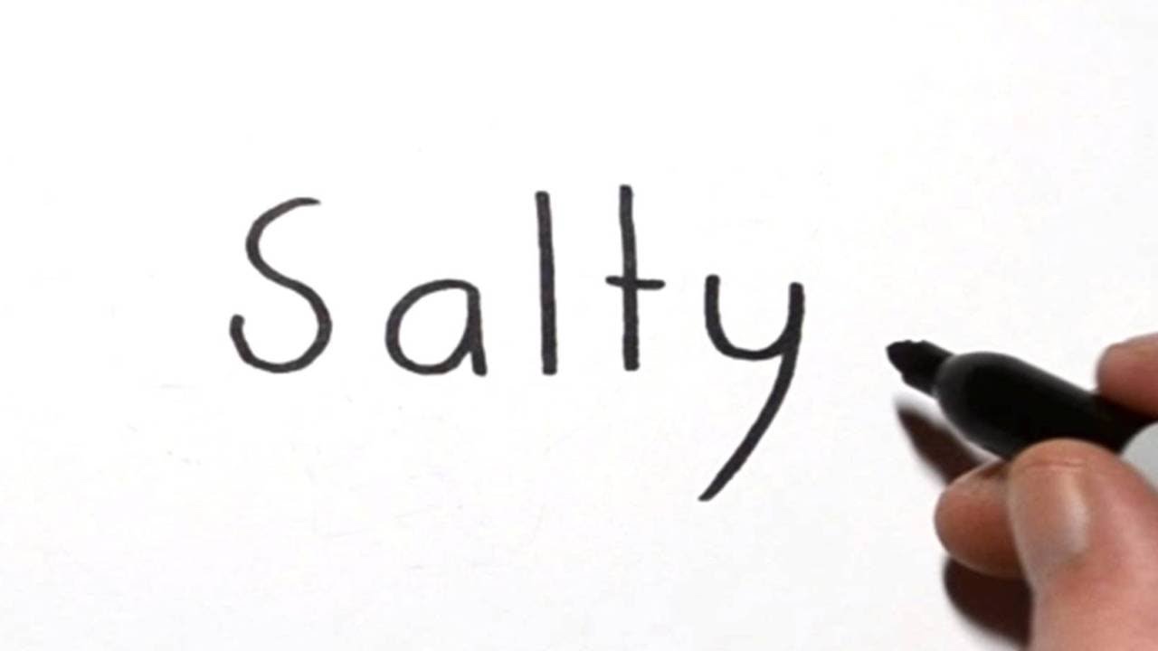 How to Turn Word Salty into a Cartoon - YouTube