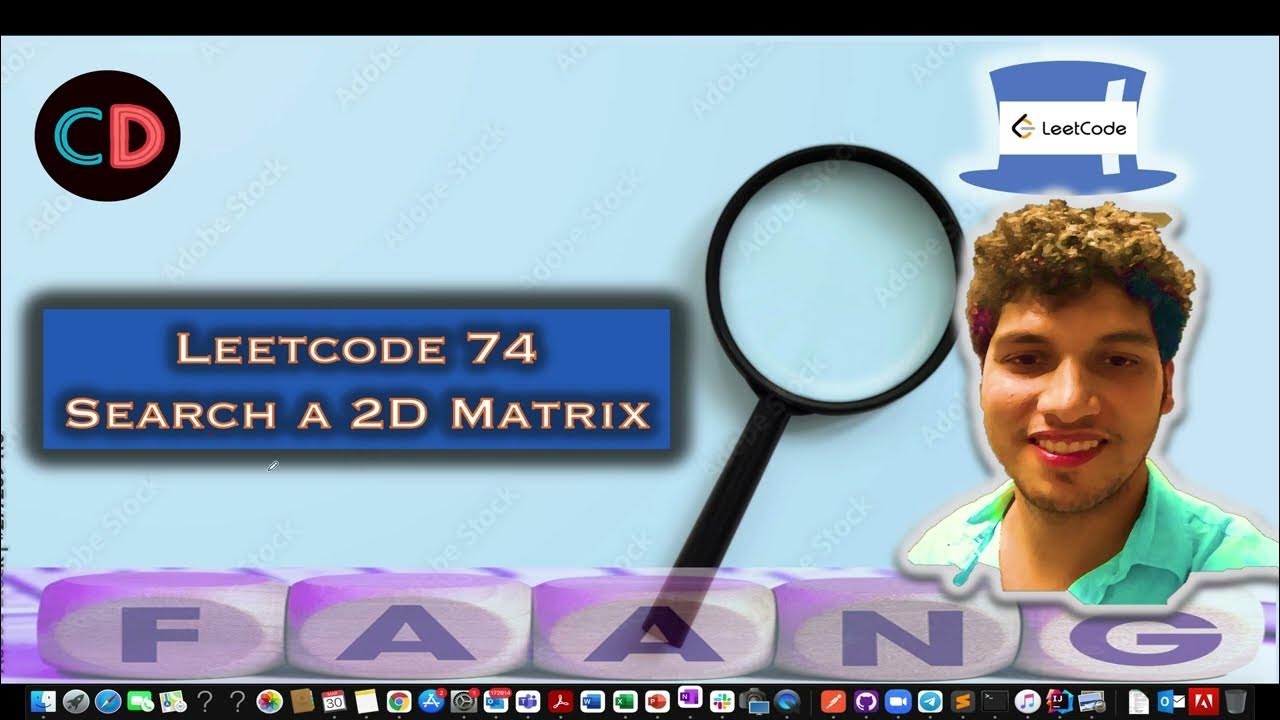 Search a 2D Matrix | Leetcode 74 | Binary Search 🔥🔥 | Live coding session - YouTube