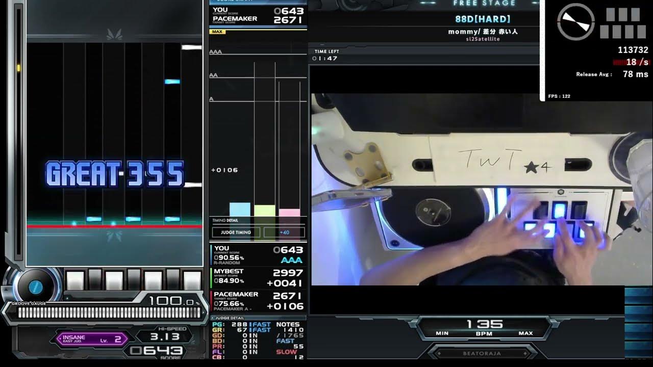 sl2 88D [HARD] EXHARD CLEAR｜発狂BMS - YouTube