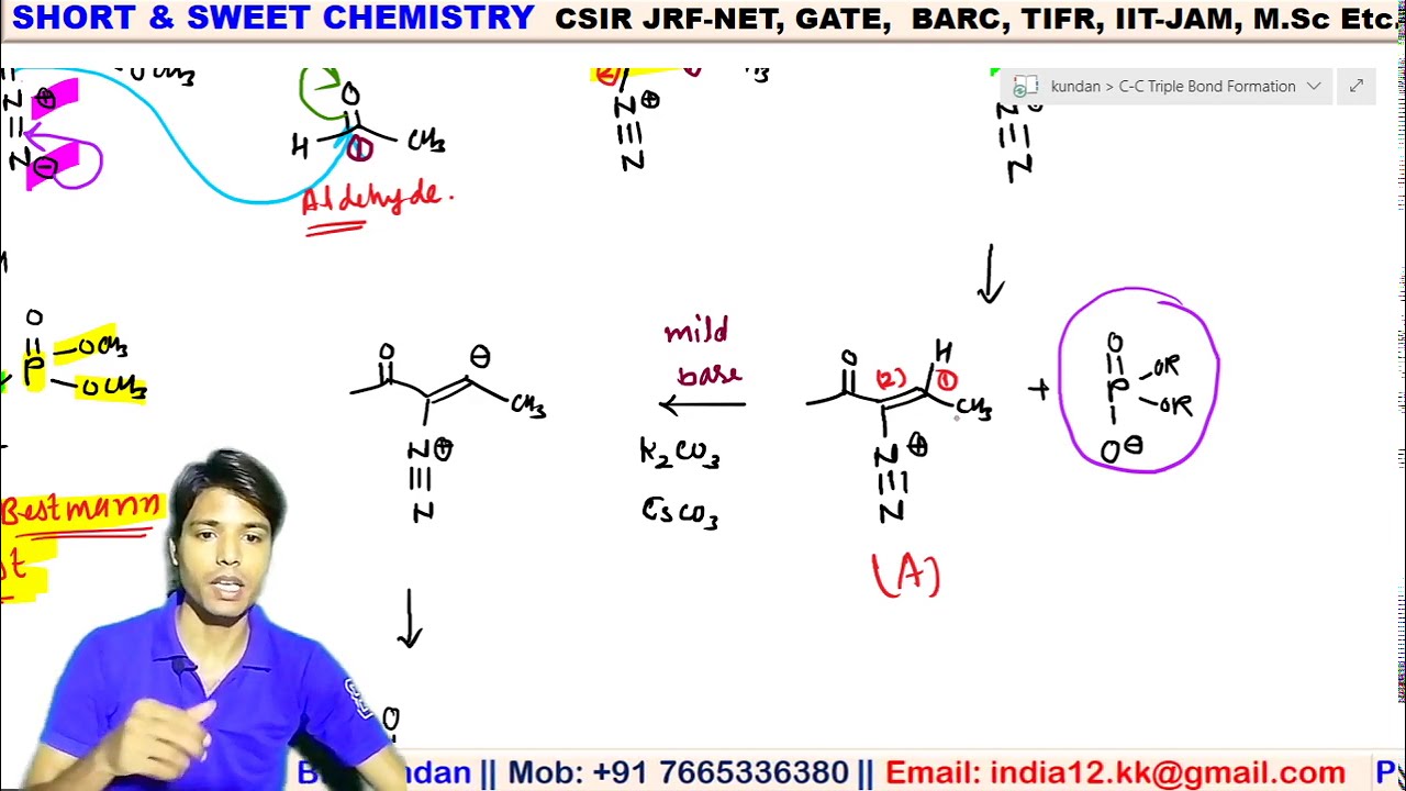 L-07 Ohira Bestmann Reaction (Very Imp) | Carbon-Carbon Triple bond ...