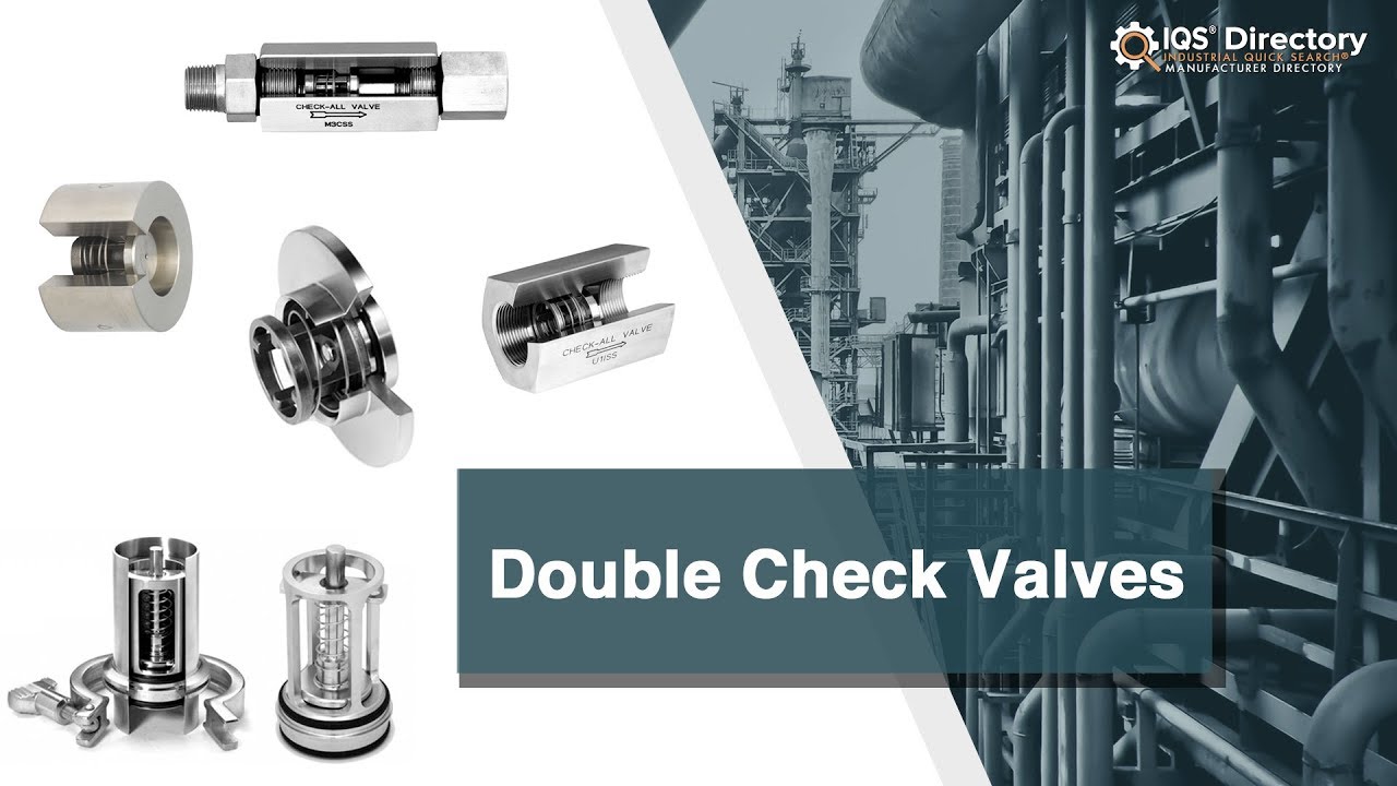 Double Check Valve Manufacturers, Suppliers, and Industry Information ...