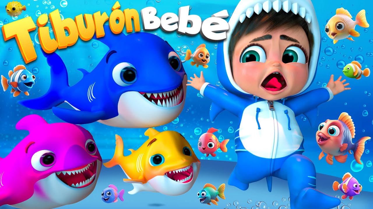 Las Mejores Canciones de Tiburón Bebé -Canciones para bebés -Rimas ...