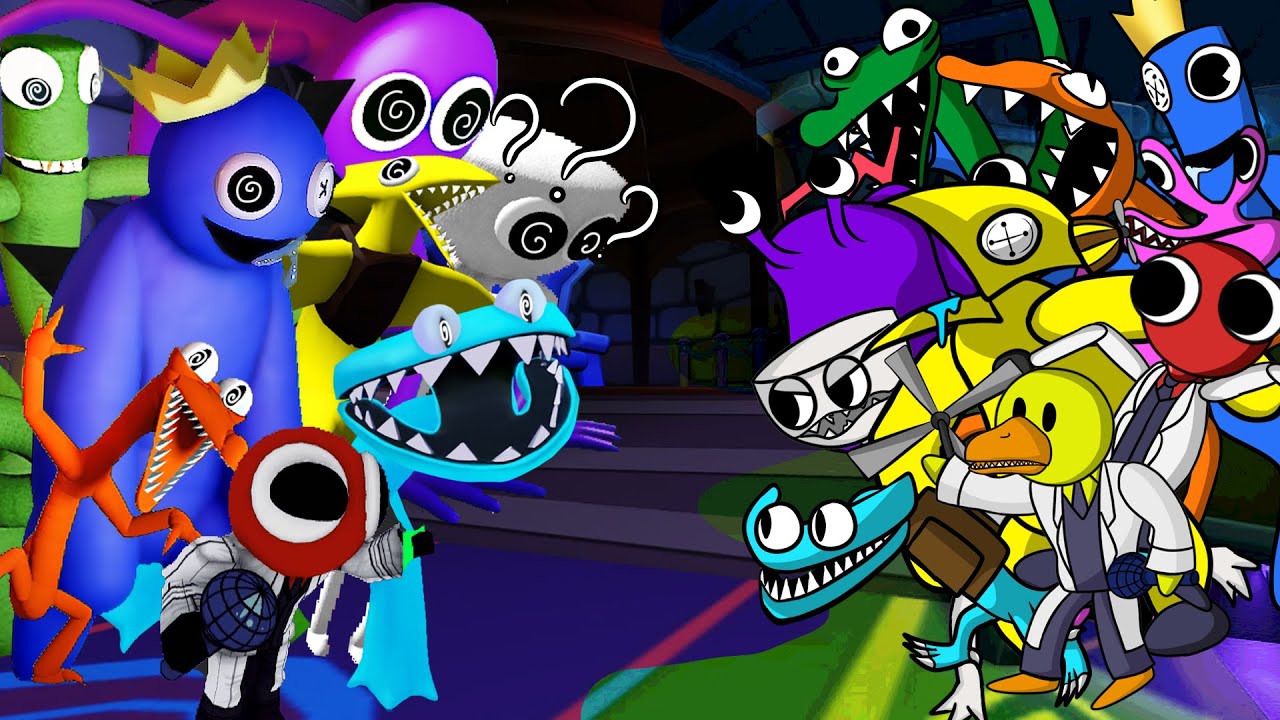 New 3D Rainbow Friends Vs REVERSE Rainbow Friends (Chapter 2) - ALL ...