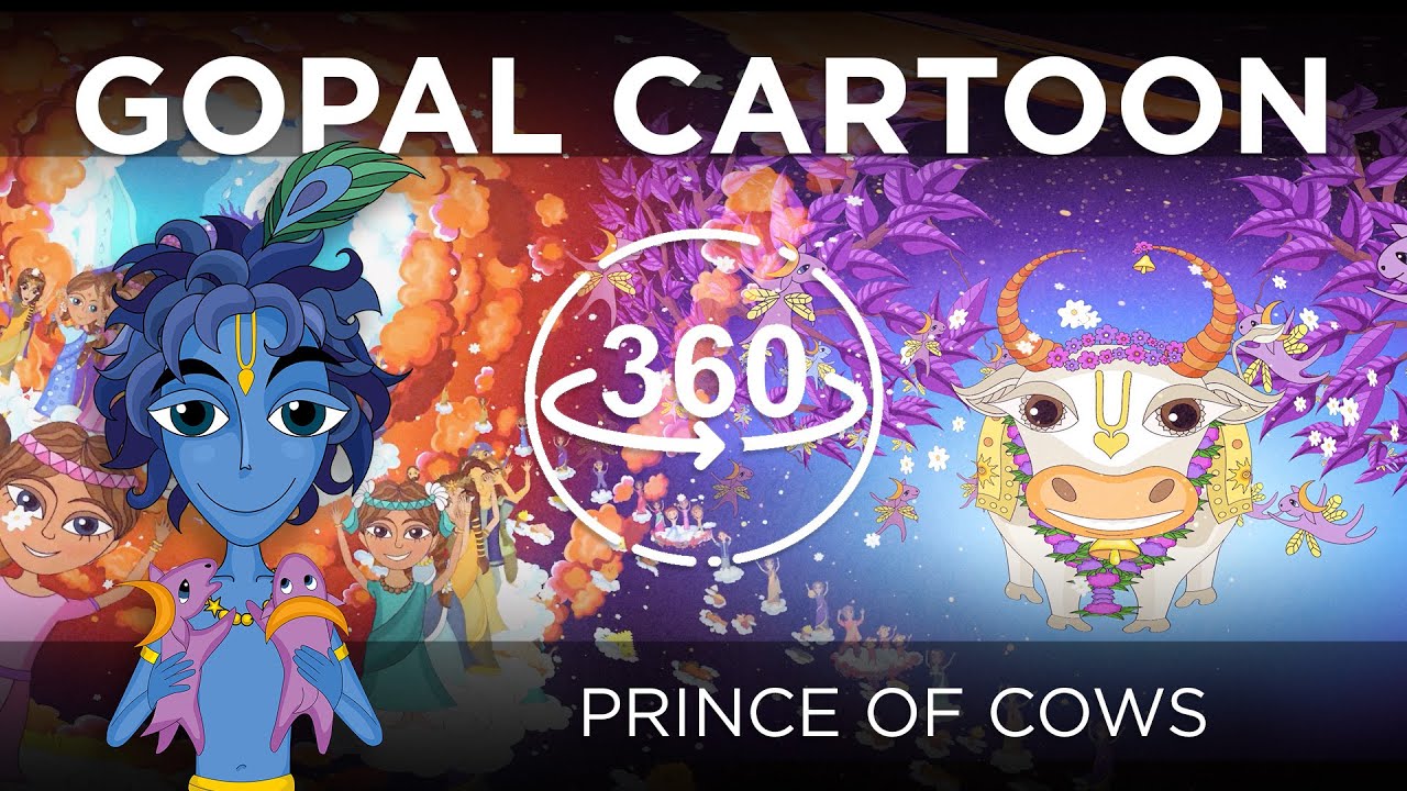 Krishna Gopal in Vrindavan Cartoon in VR 360 / Yashomati Nandan Bhadjan ...