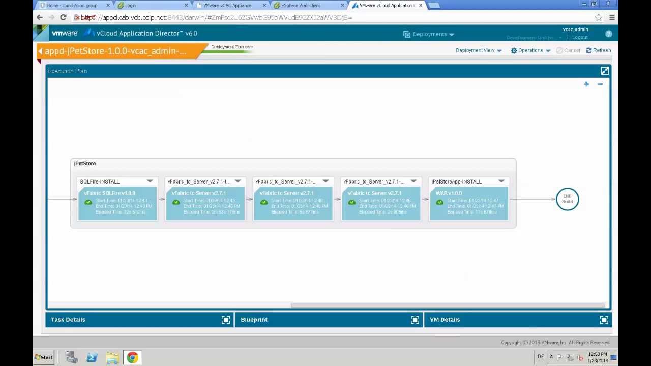VMware vCloud Application Director - Deployment of a predefined application by Matthias Eisner ...