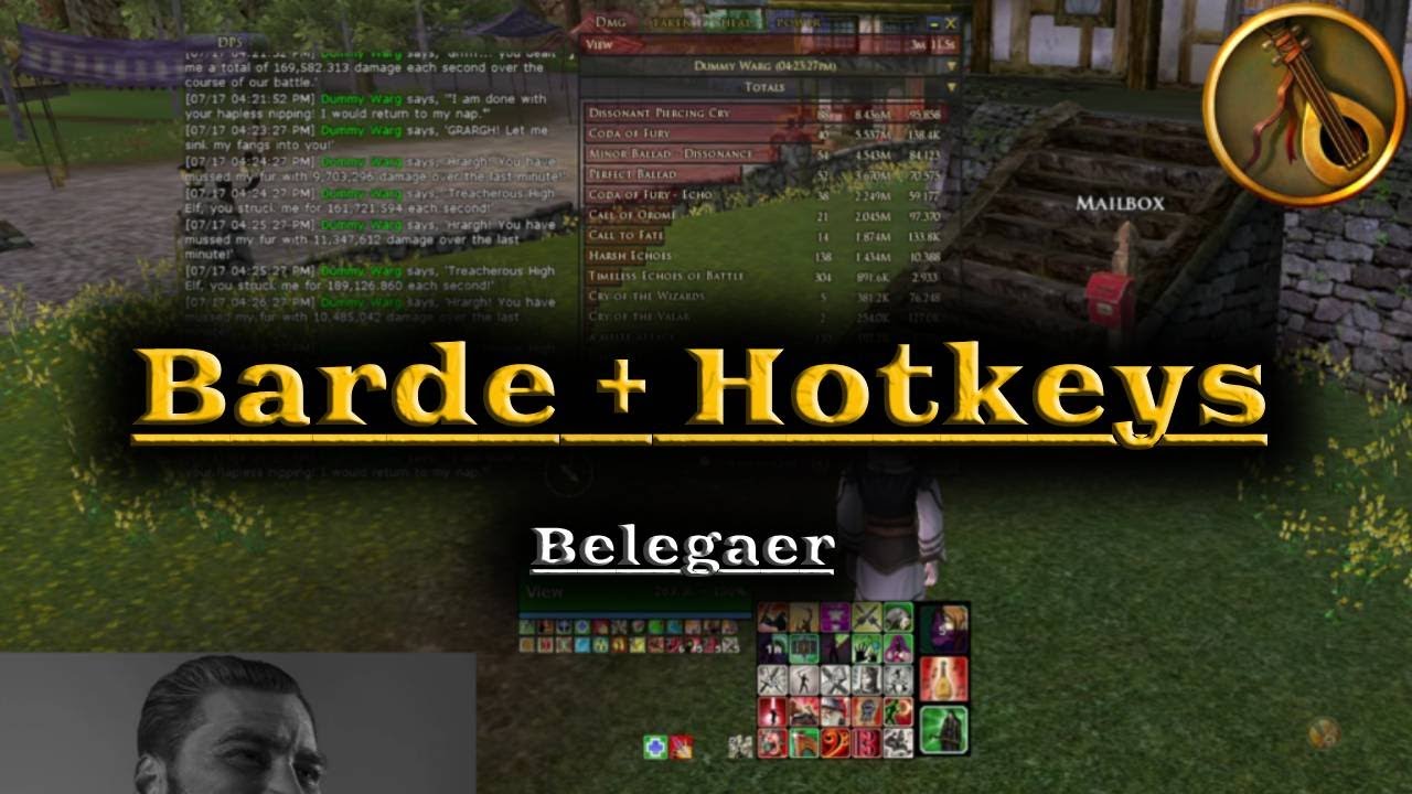 HDRO | Barden/Minstrel Parse | Hotkey Layout - YouTube